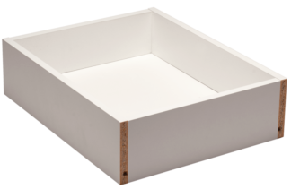 White Melamine Drawer Box | Dowel Construction | WalzCraft