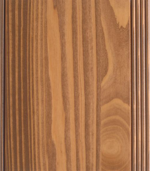 Brown Oak (W) Stain on Cypress Wood | WalzCraft