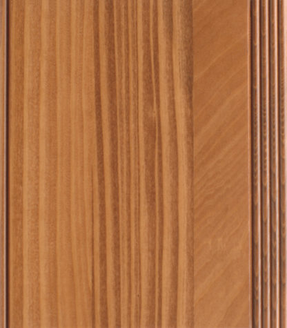 Medium Brown Walnut (W) Stain on Cypress Wood | WalzCraft