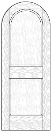 Interior Passageway Door (Arched Raised Panel) | WalzCraft