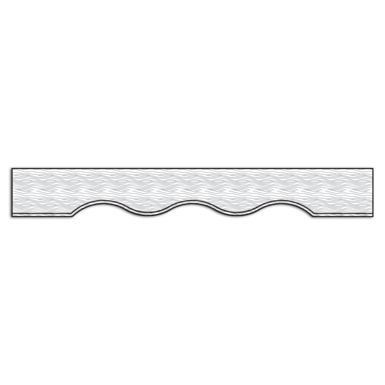 Valance (Raised Panel) with Keystone | WalzCraft