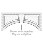 Valance (Raised Panel) with Keystone | WalzCraft