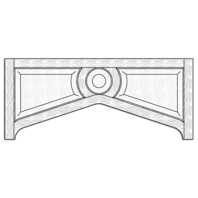 Valance (Raised Panel) with Keystone | WalzCraft