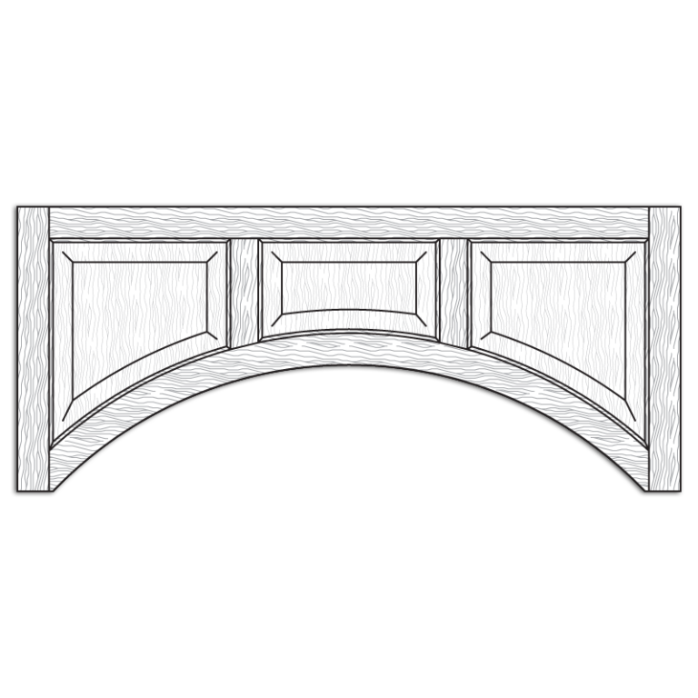 Valance (Raised Panel) with Keystone | WalzCraft