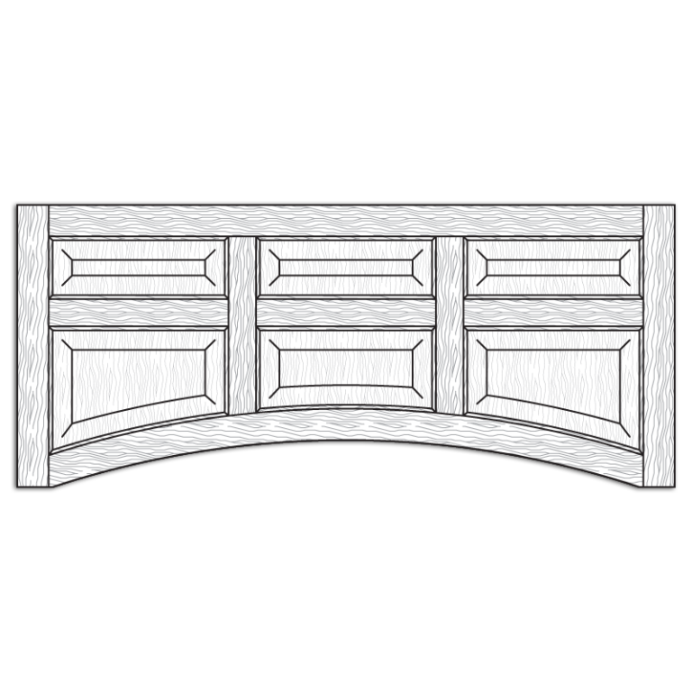 Valance (Raised Panel) with Keystone | WalzCraft