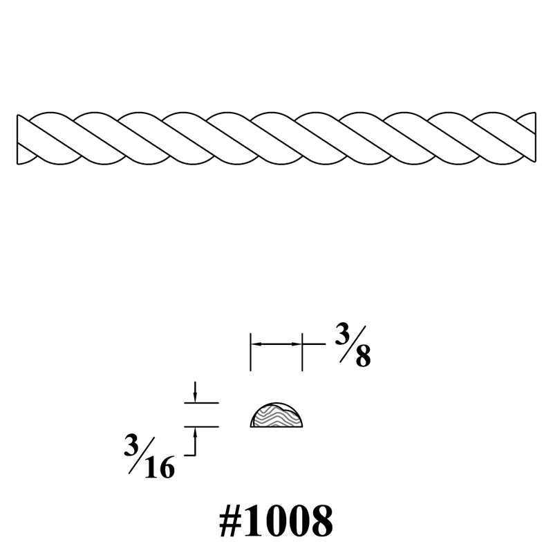 Molding (Half Round Rope) | WalzCraft