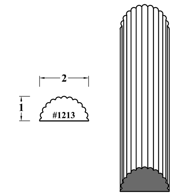 Column Molding (Half Round - Beaded) | WalzCraft