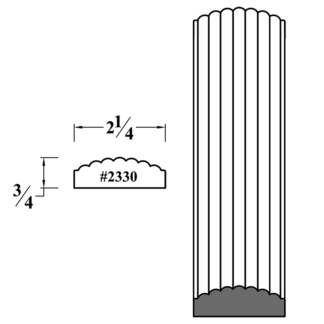 Column Molding (Reeded) | WalzCraft