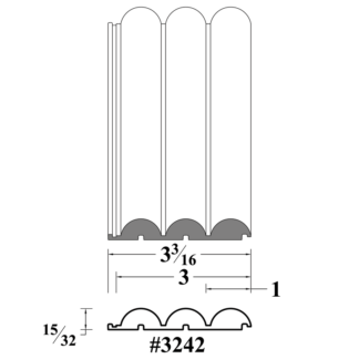 Beaded Molding 3242 with Half-Lap Joint | WalzCraft