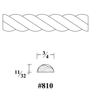 Molding (Half Round Rope) | WalzCraft