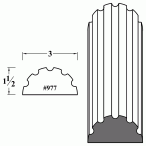 Column Molding (Fluted Half Round) | WalzCraft