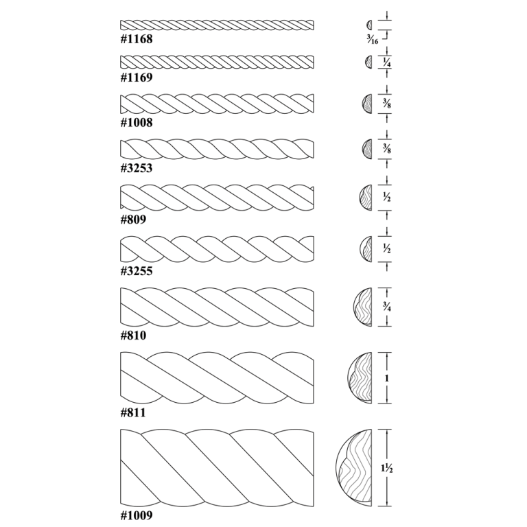 Molding (Half Round Rope) | WalzCraft