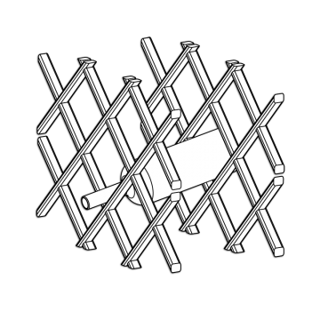 Wine Rack Lattice | WalzCraft