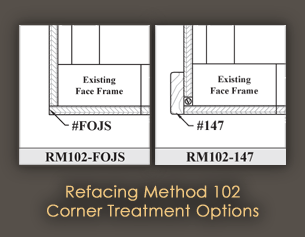 Outside Corner Treatments for Cabinet Refacing | WalzCraft