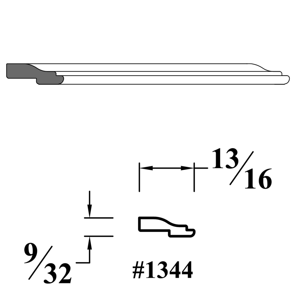 1297 Countertop Edge Molding - Solid Wood | WalzCraft