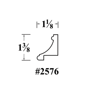 2576 Solid Wood Wainscot Cap Molding | WalzCraft