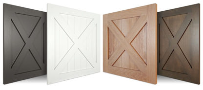 X Pattern Cabinet Doors with Custom Options | WalzCraft