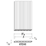 Beaded Molding 3241 with Half-Lap Joint | WalzCraft