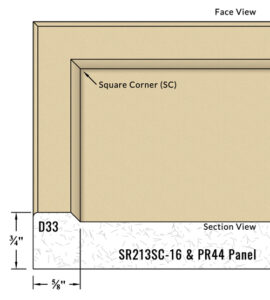 1-Piece MDF Slim Shaker Doors | WalzCraft