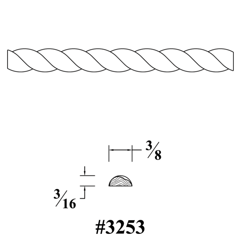 Molding (Half Round Rope) | WalzCraft
